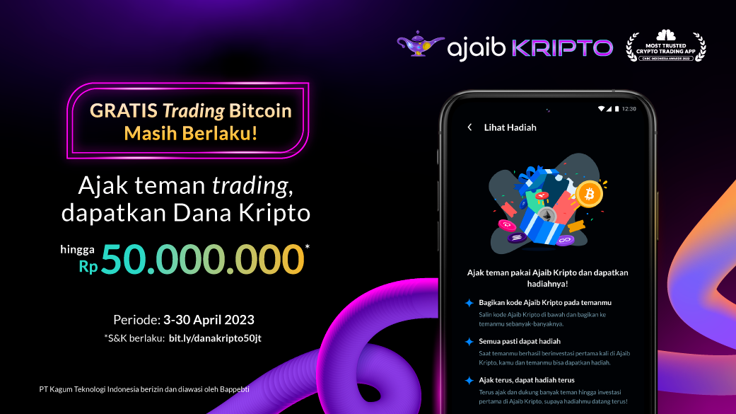 Ajak Teman Trading di Ajaib Kripto, dapatkan Dana Kripto hingga Rp50 ...